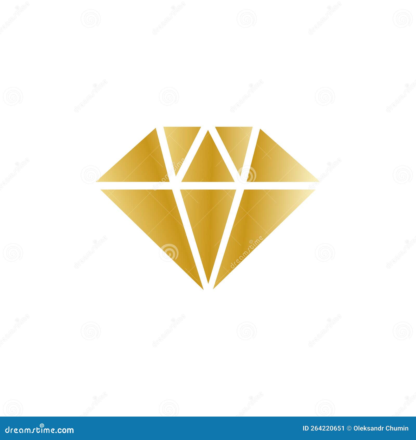 Golden Diamond Icon- Vector Stock Vector - Illustration of event ...