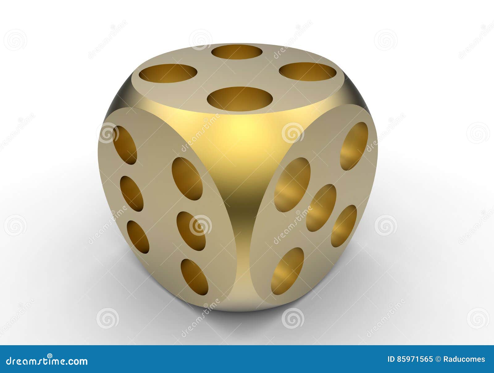 Golden dice stock illustration. Illustration of play - 85971565