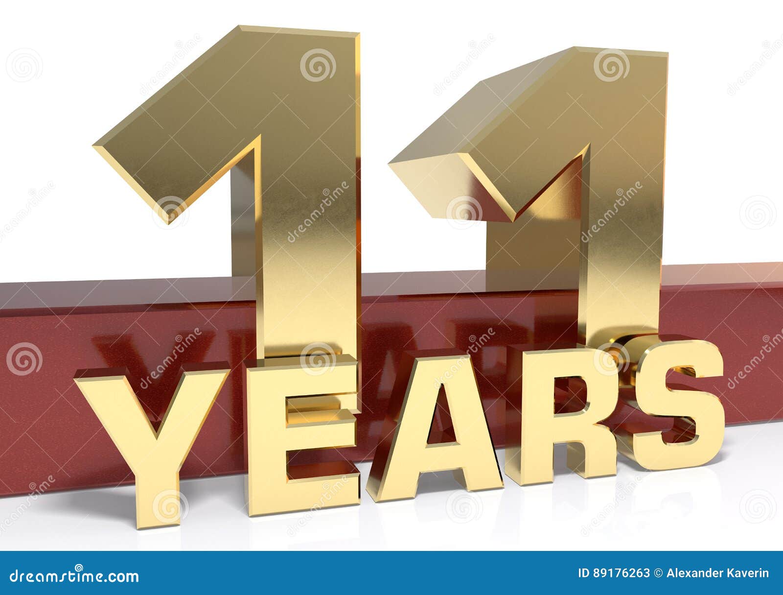 Eleven Word On White Stock Photo | CartoonDealer.com #307921152