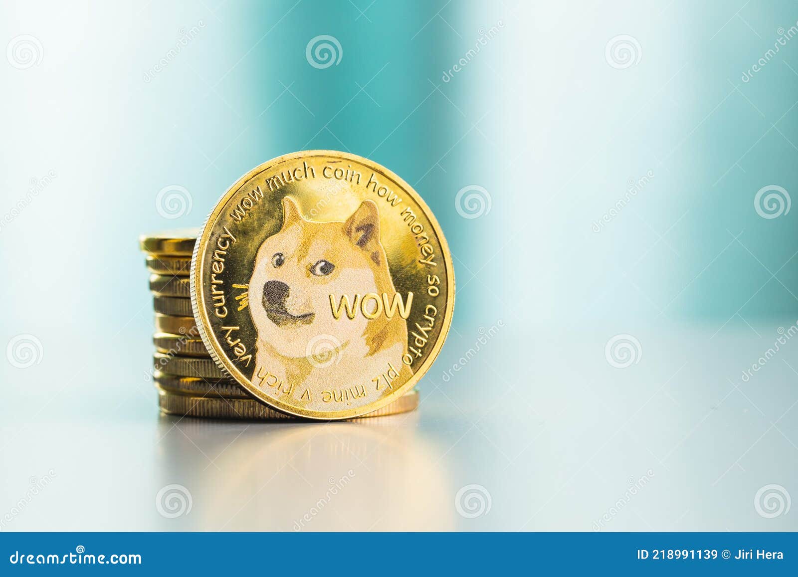 Golden Dogecoin Coin. Cryptocurrency Dogecoin Editorial Stock Image ...