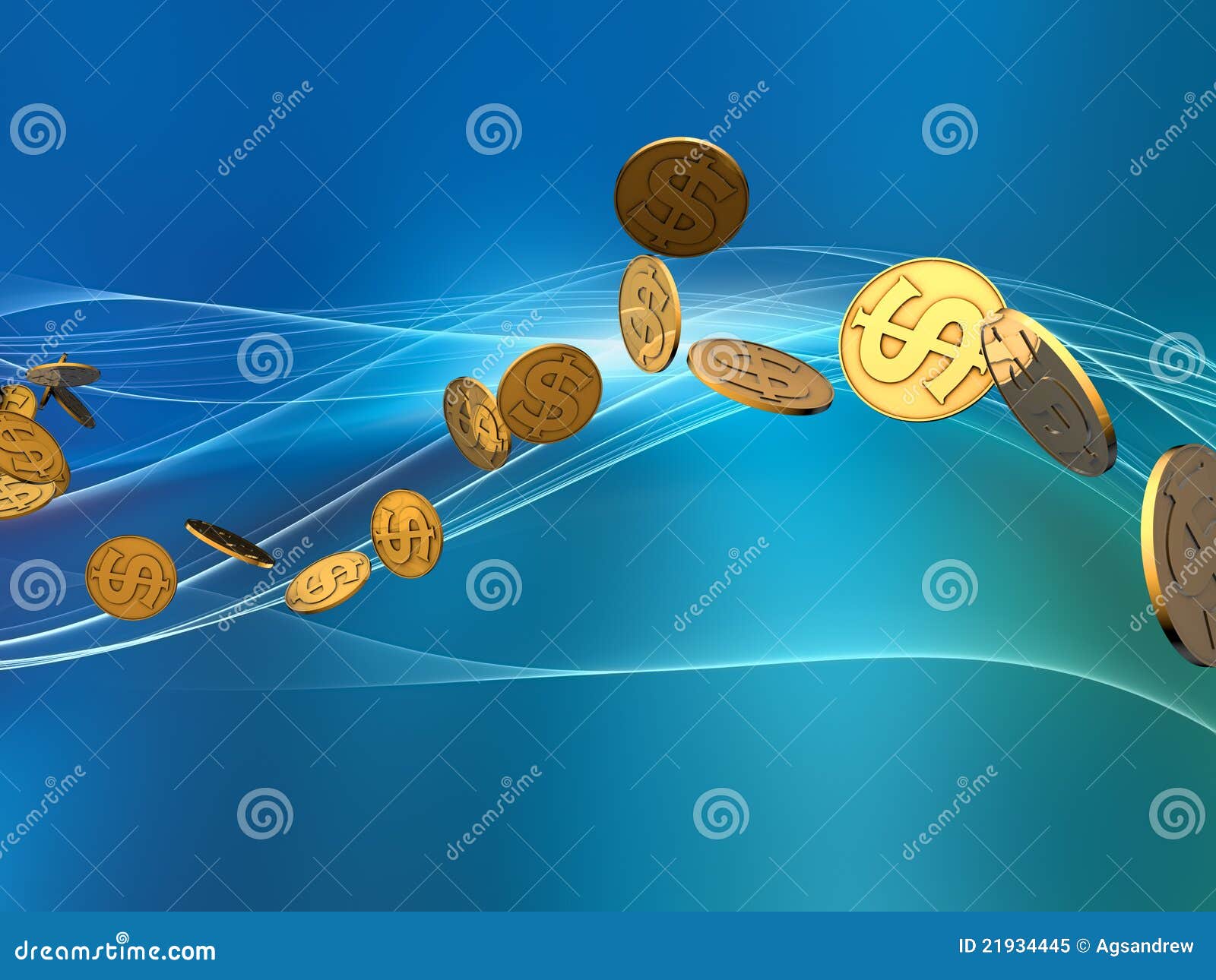 Gold Dollar Wave Stock Illustrations – 292 Gold Dollar Wave Stock ...