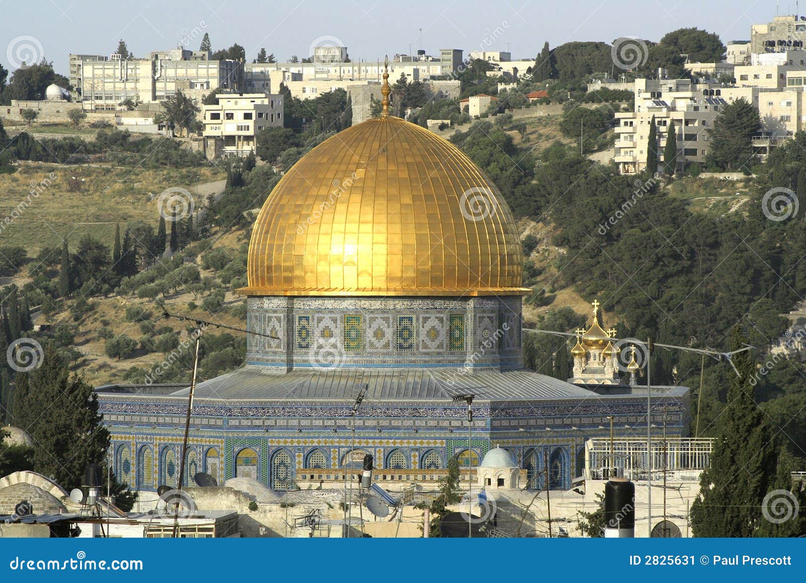 Golden dome mosque stock image. Image of golden, west - 2825631