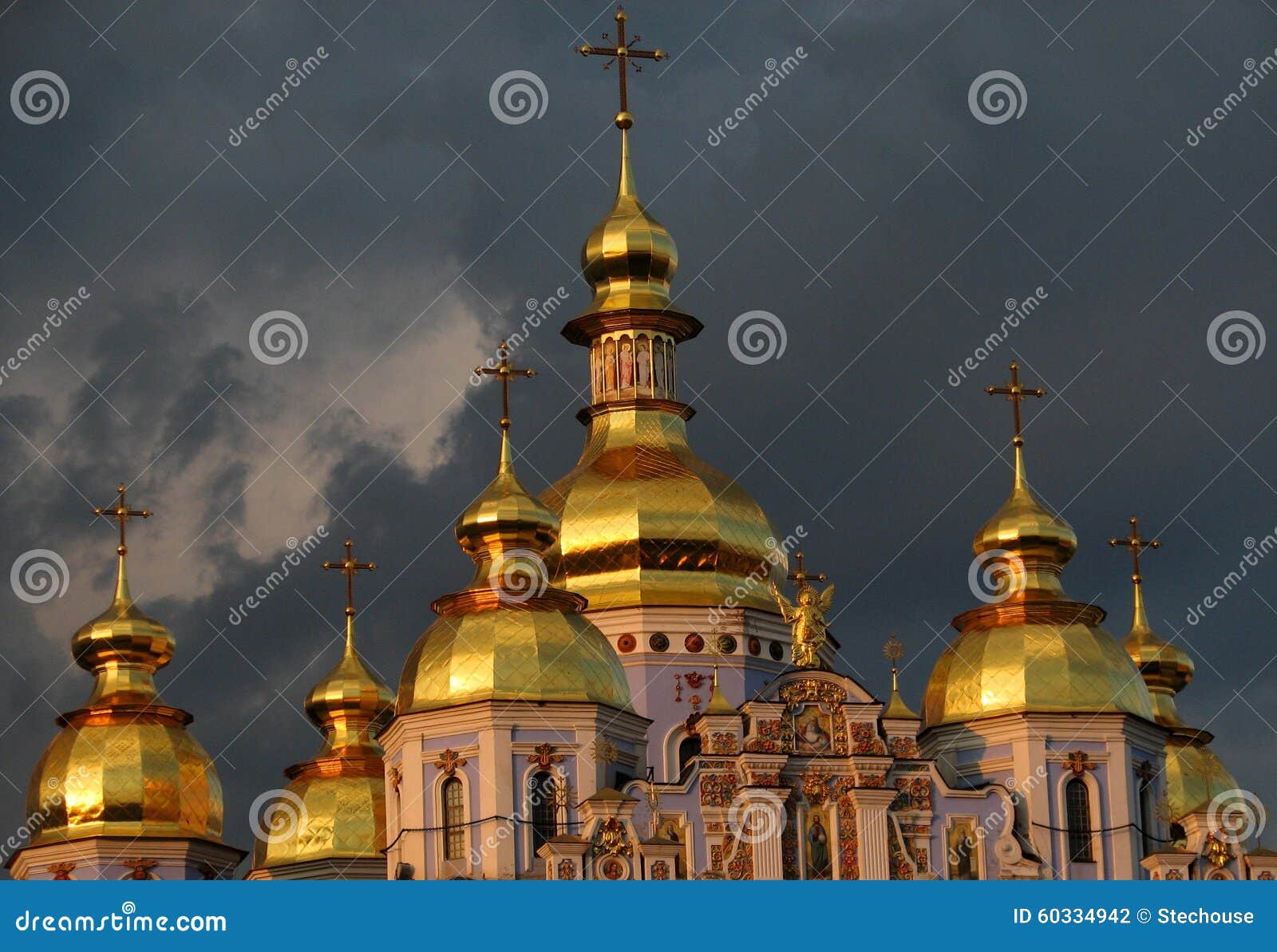 The golden domes of Kyiv stock photo. Image of kyiv, ukraine - 60334942