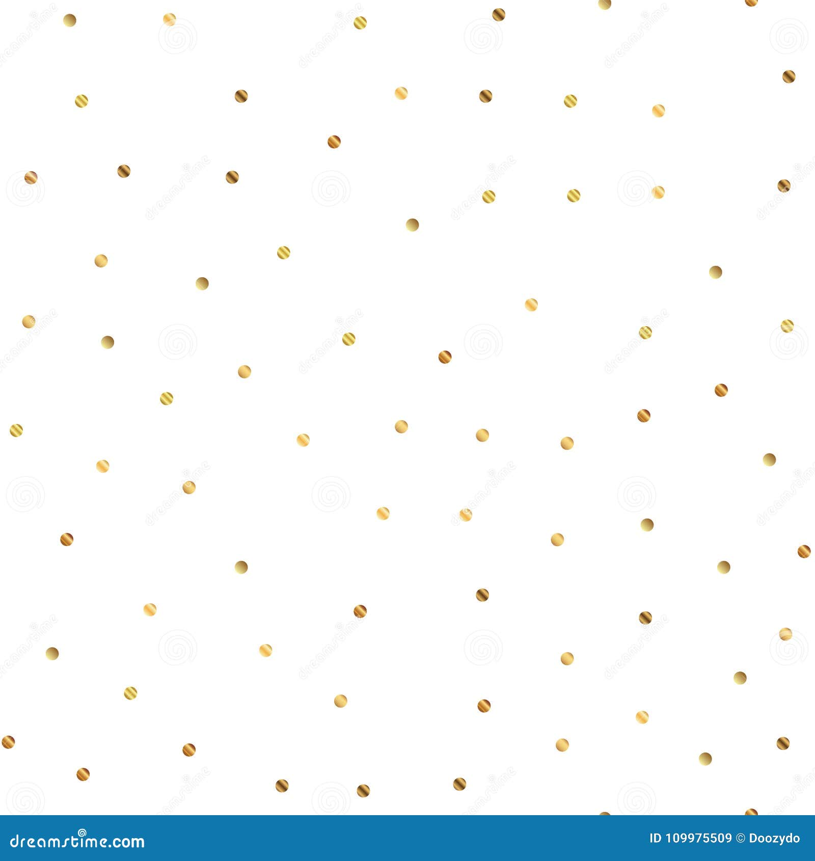 Golden Dots Pattern on White Background. Stock Vector - Illustration of ...