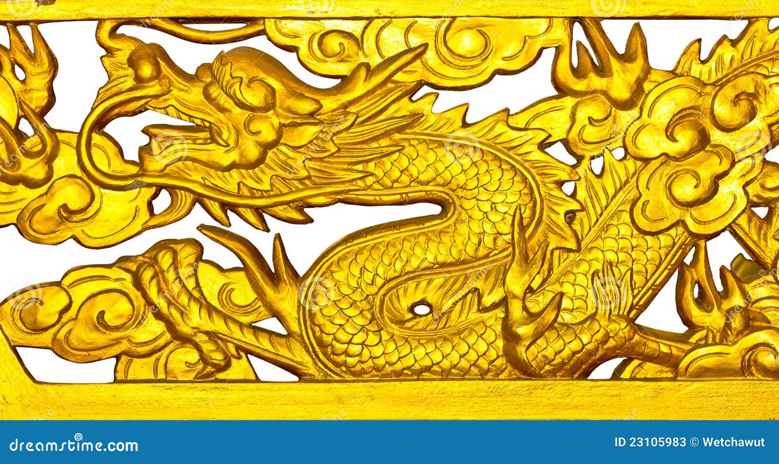 Golden Dragon. stock image. Image of craft, element, dynasty - 23105983