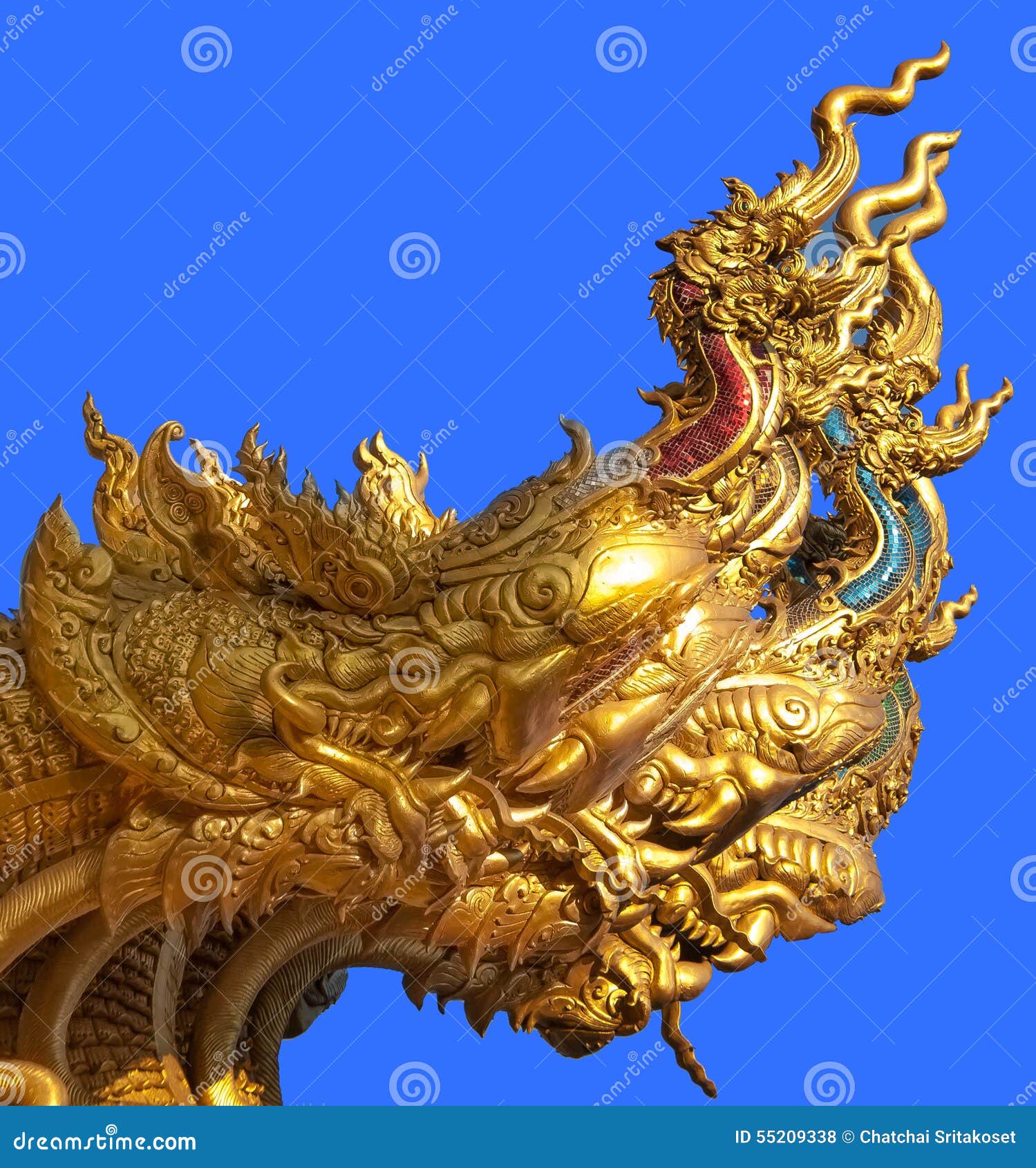Golden dragon stock photo. Image of dragon, folklore - 55209338