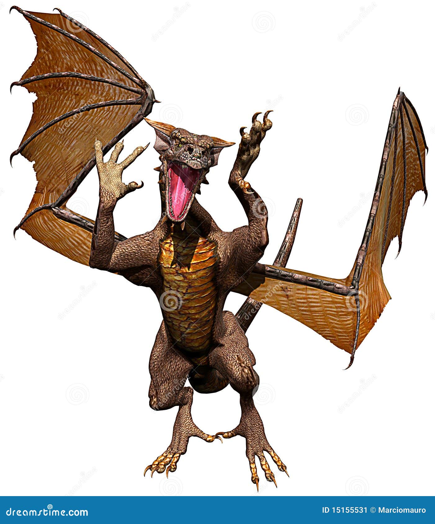 Dragon Front Attack, Mythical Creature Silhouette Vector Illustration ...