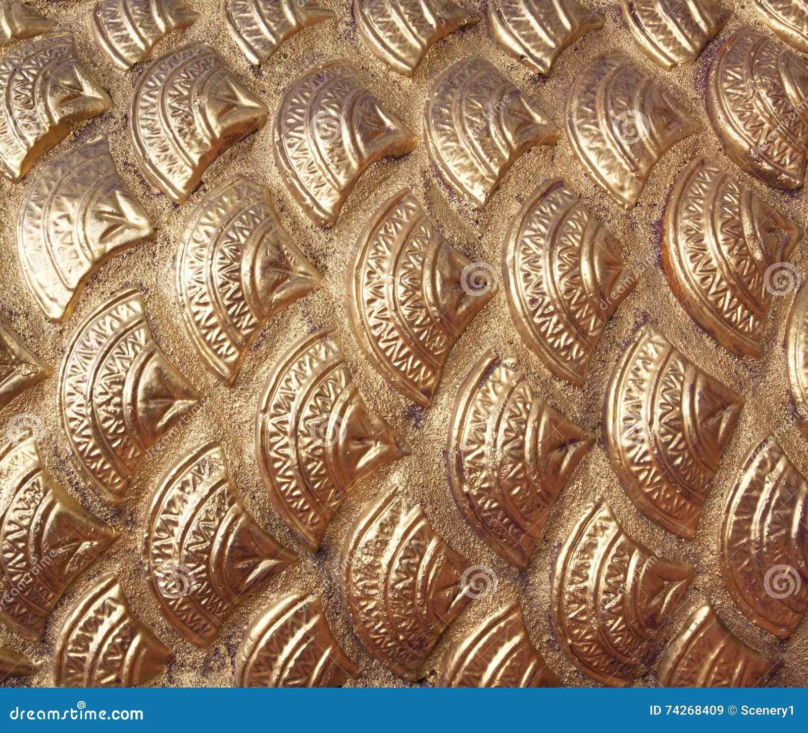 Golden dragon scales stock image. Image of body, bangkok - 74268409