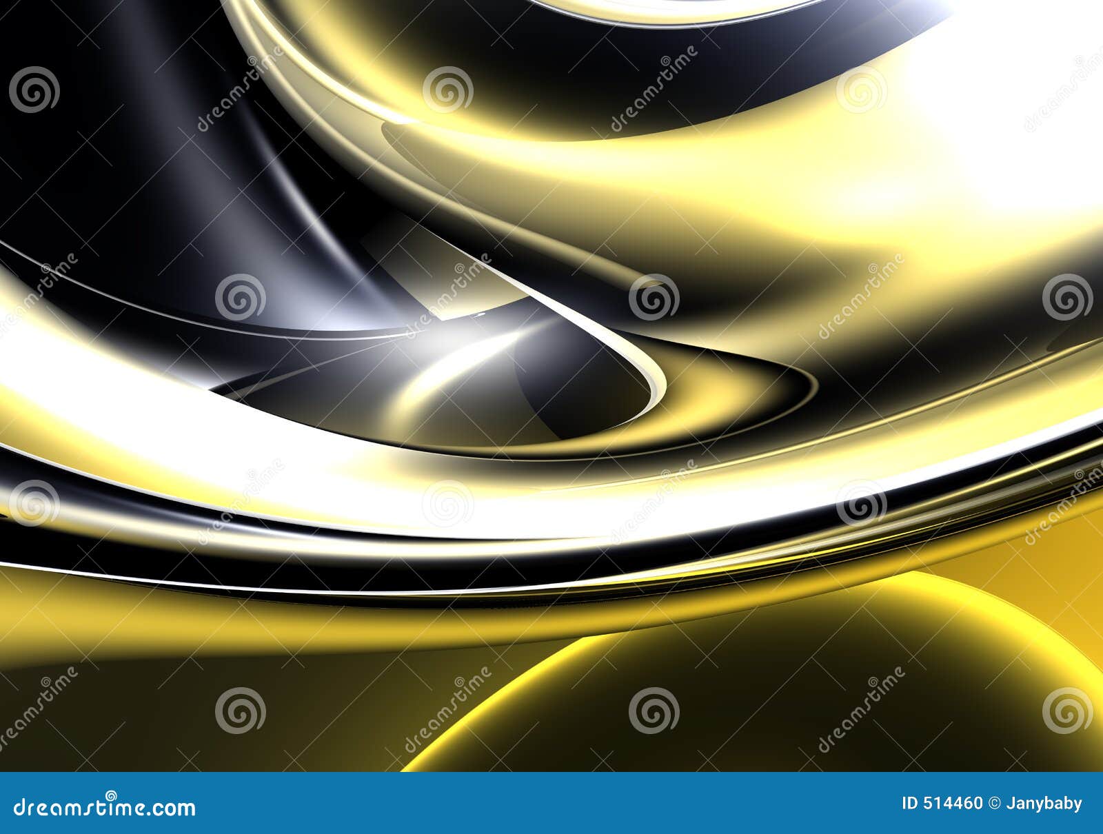 Golden dream (abstract) 03 stock illustration. Illustration of club ...