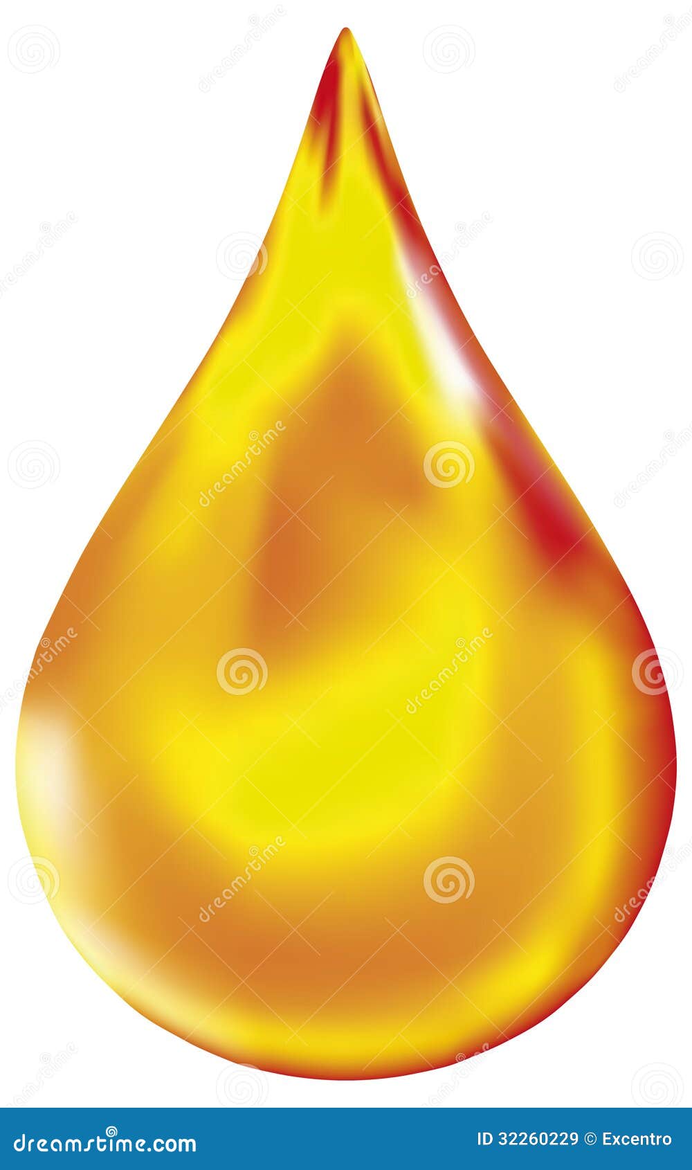 Golden drop stock vector. Illustration of drop, energy - 32260229
