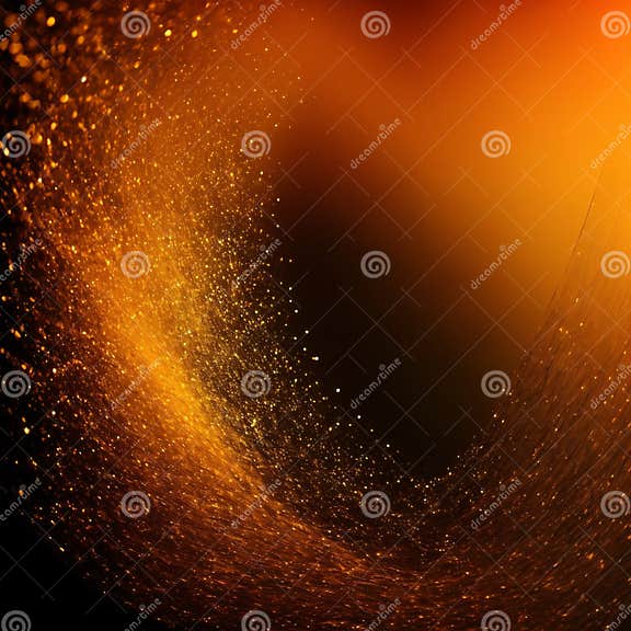 Golden Dust Cloud Shines On A Dark Background Sparkling Background Christmas Festive