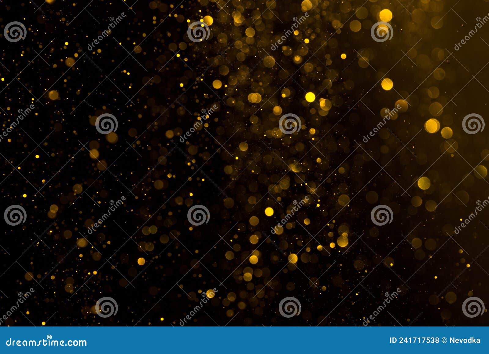 Golden Dust Particles Glitter Stock Photo - Image of light, decoration ...