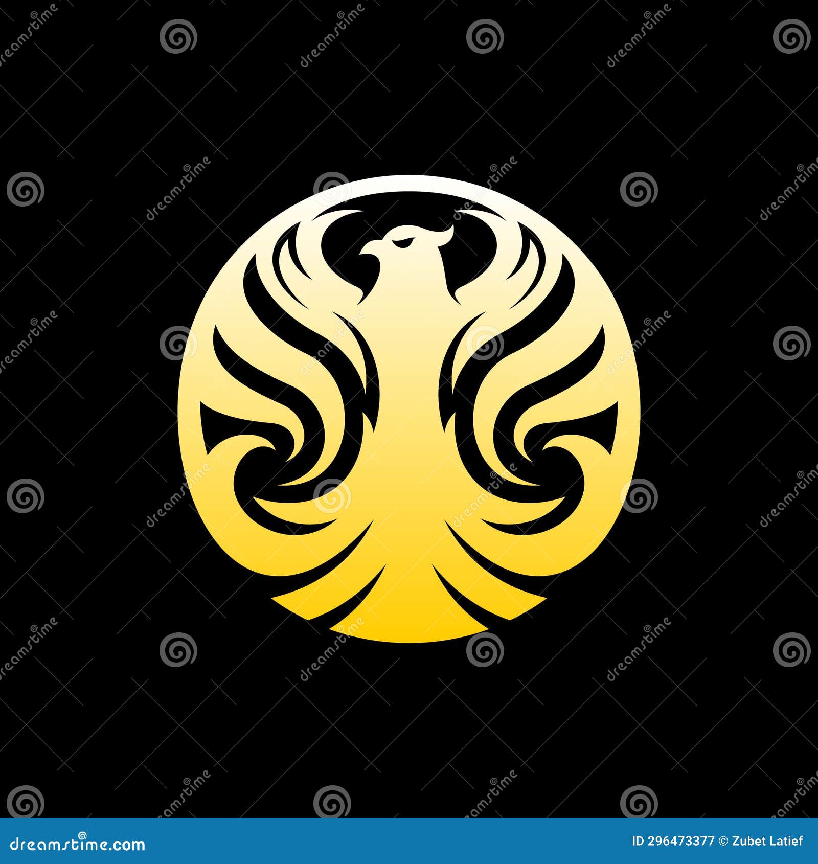 Golden Eagle Logo Design Element Concept, Elegant Eagle Logo Design ...