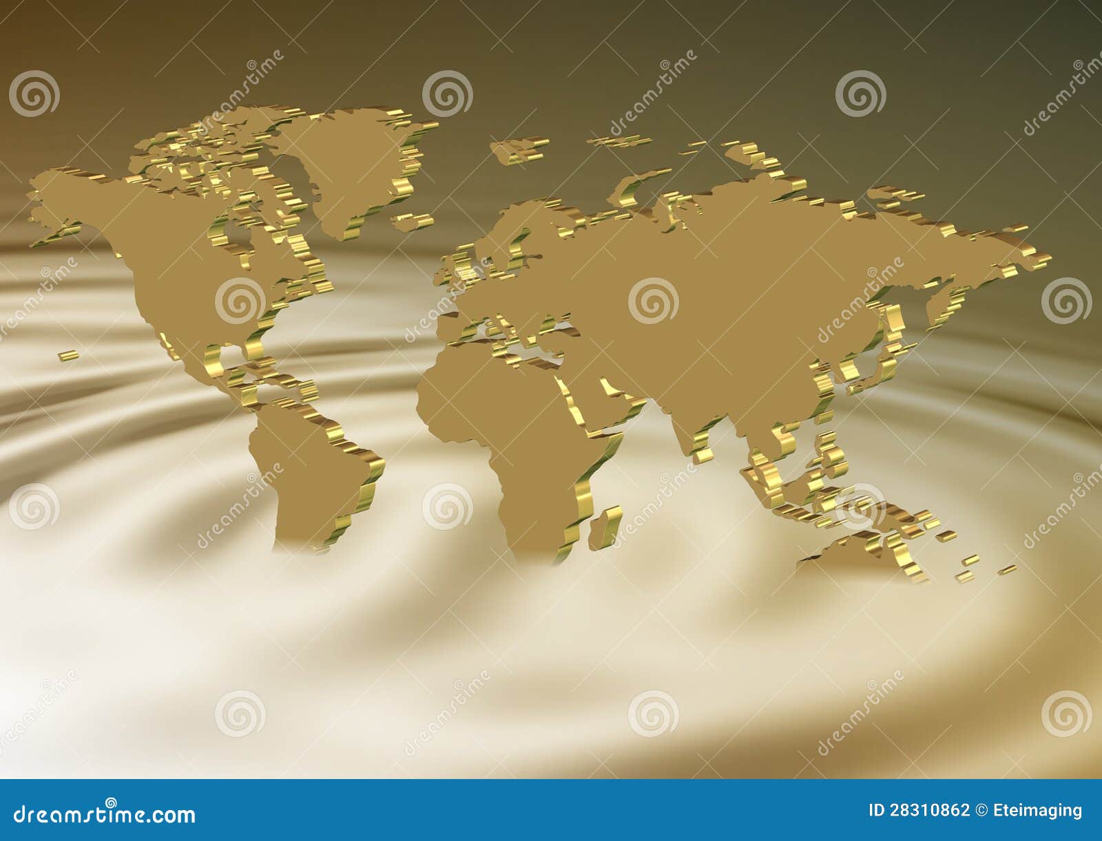 Golden earth sinking stock illustration. Illustration of golden - 28310862