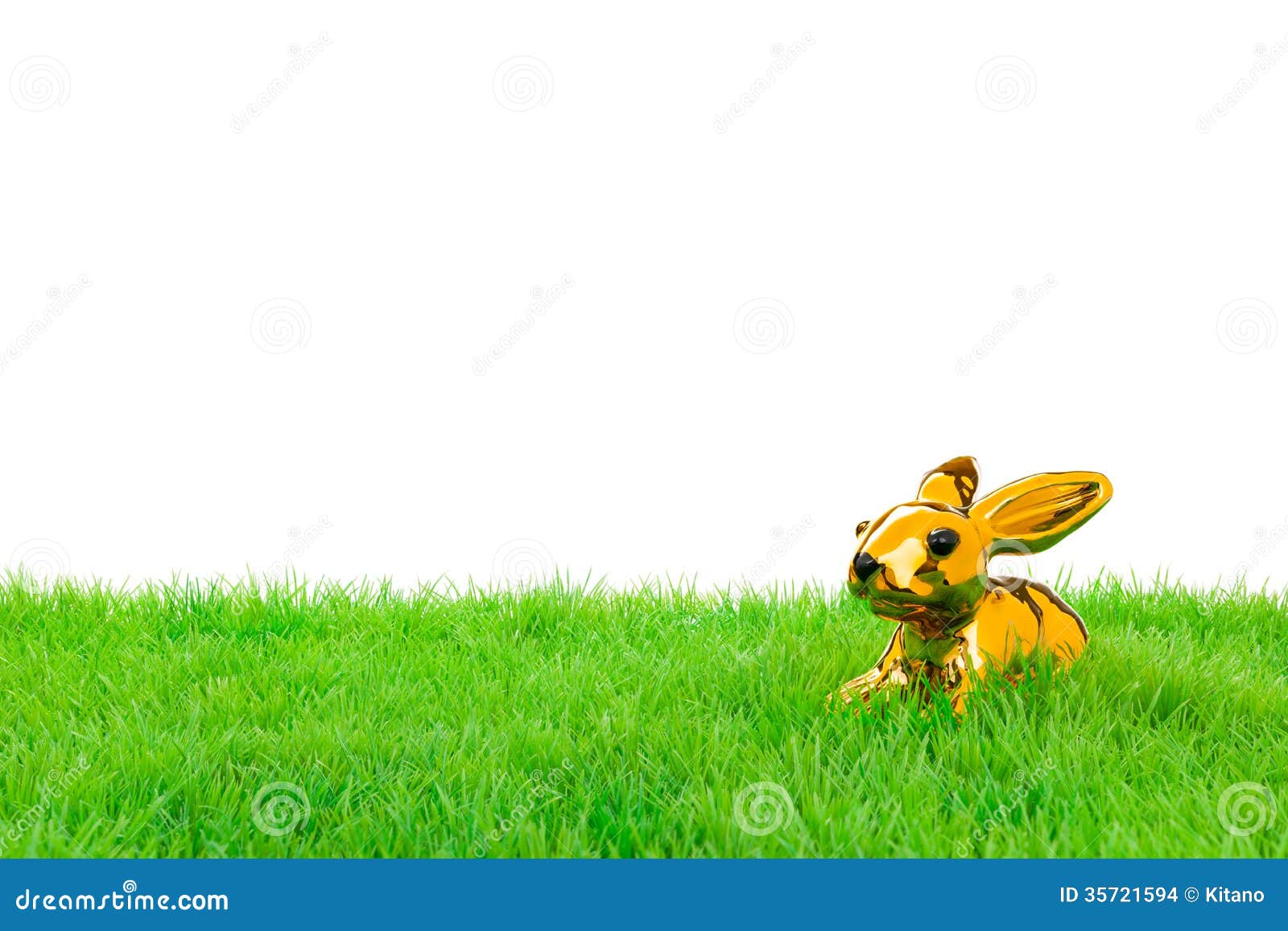 Golden easter bunny stock photo. Image of event, land - 35721594