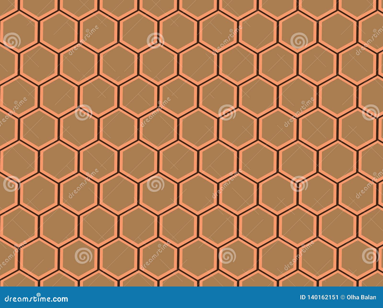 Golden Effect Honeycomb stock vector. Illustration of design - 140162151