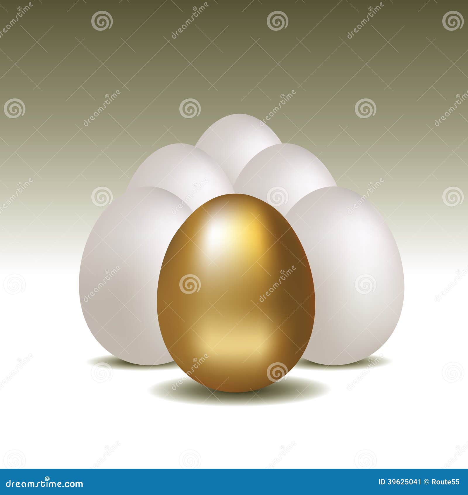 Golden egg stock vector. Illustration of difference, design - 39625041