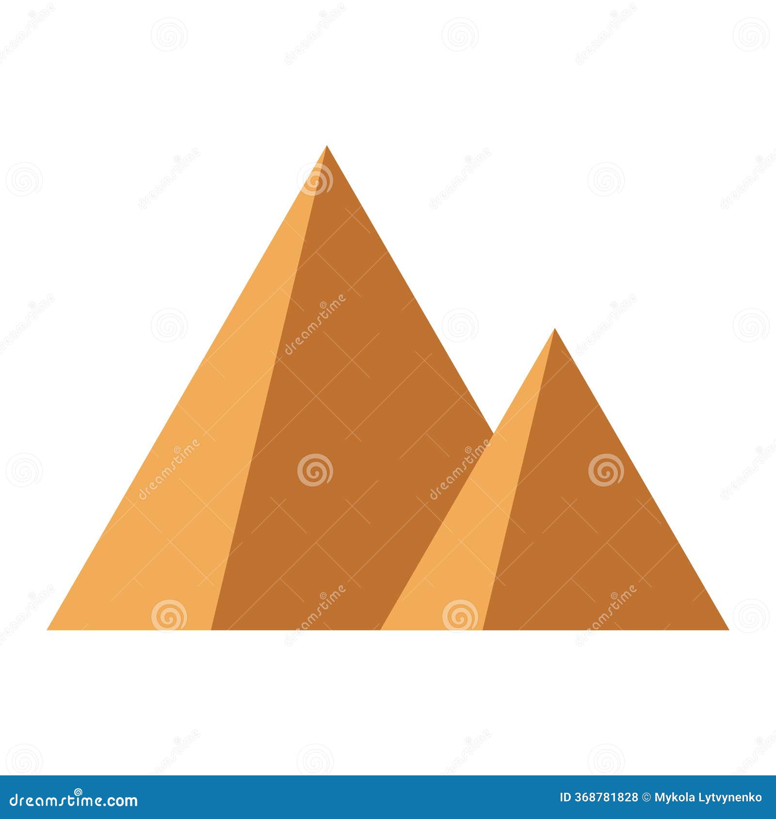 Egypt's Pyramids. Stone Pyramids Built In Ancient Egypt. Pharaohs Stock ...