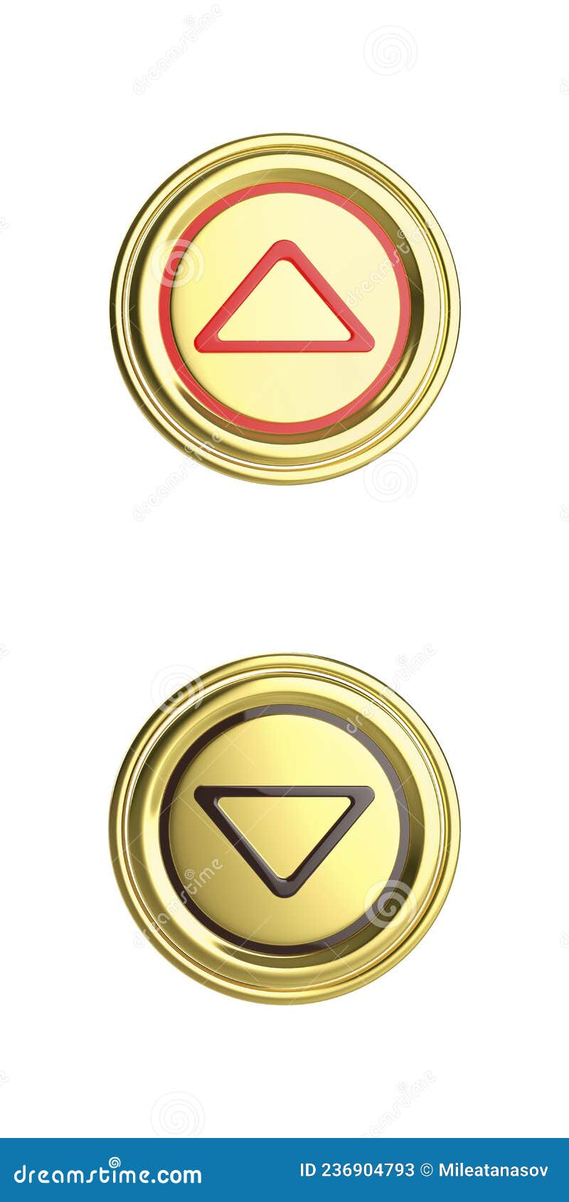 Golden Elevator Buttons Panel Royalty-Free Stock Photo | CartoonDealer ...