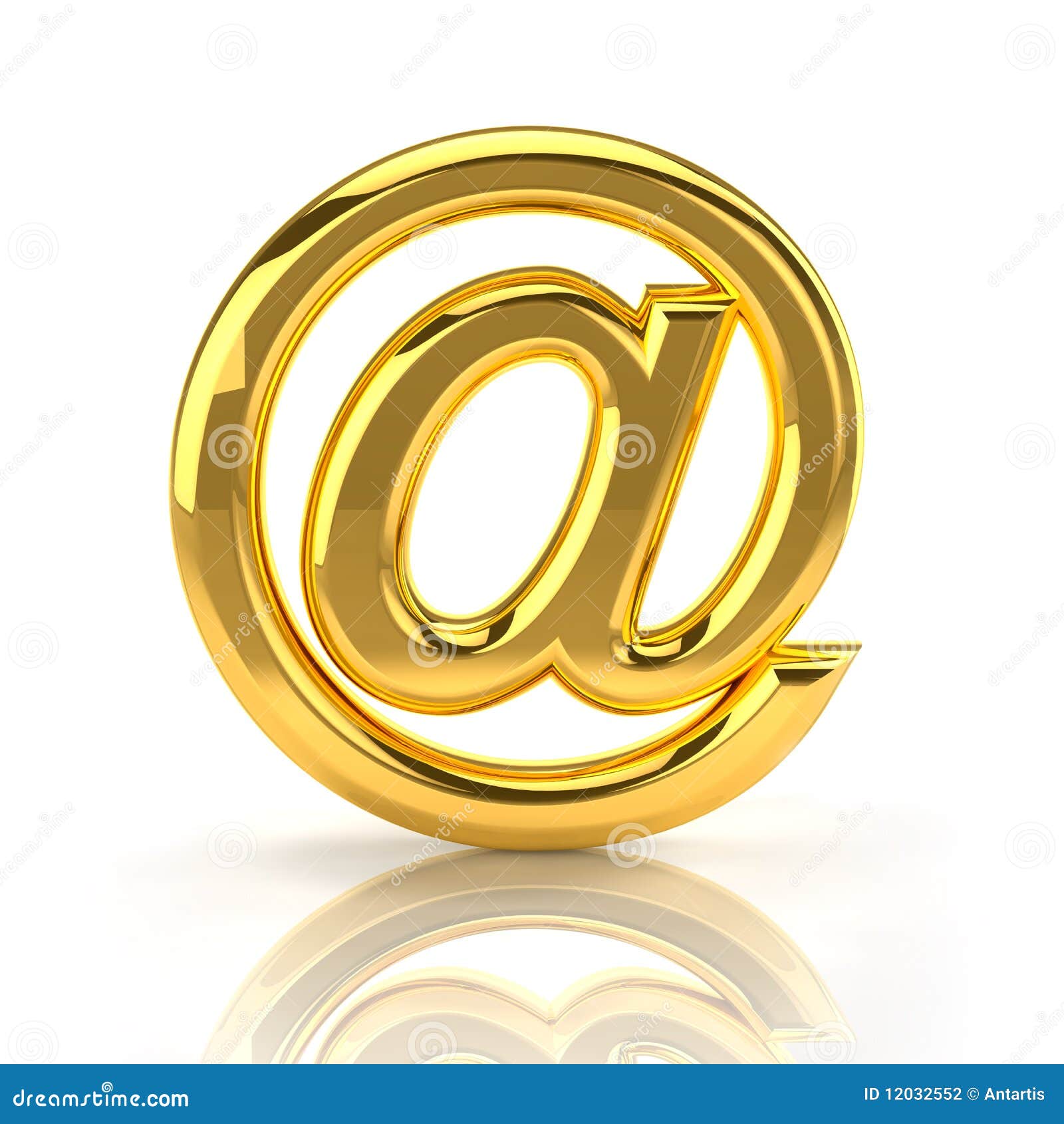 Golden email sign stock illustration. Illustration of electronically ...