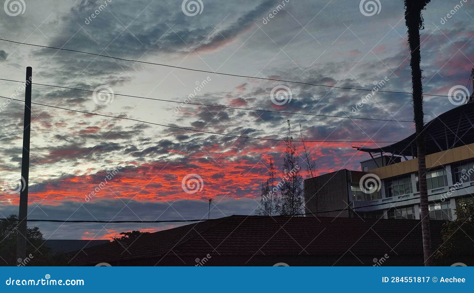 Golden Embrace: Capturing the Serenity of the Setting Sun Stock Image ...