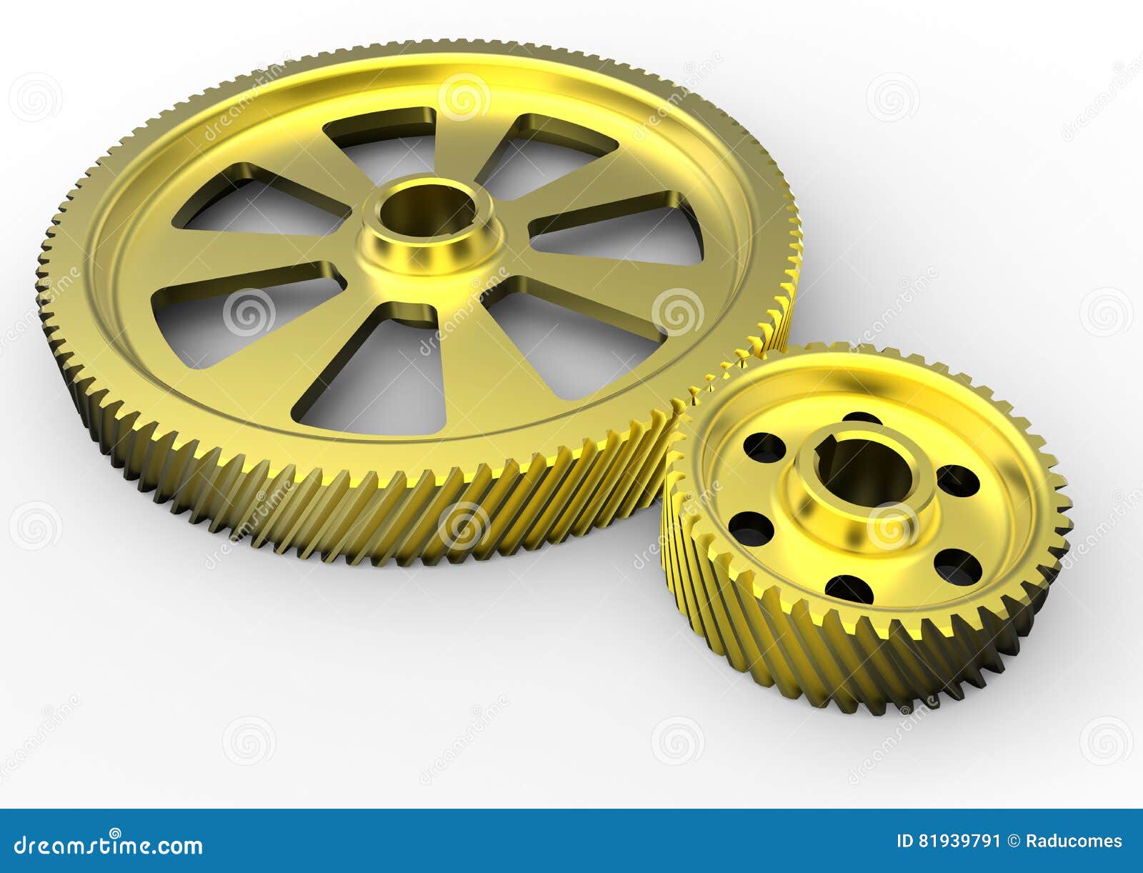Golden engineering gears stock illustration. Illustration of steel ...