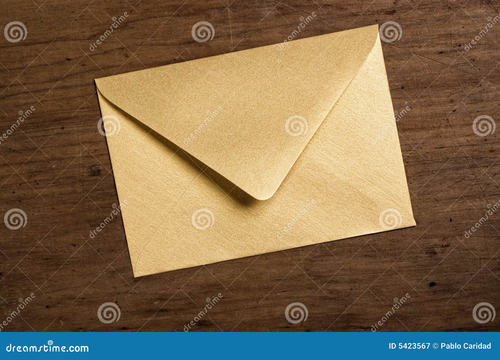 Golden envelope. stock image. Image of bright, post, glow - 5423567
