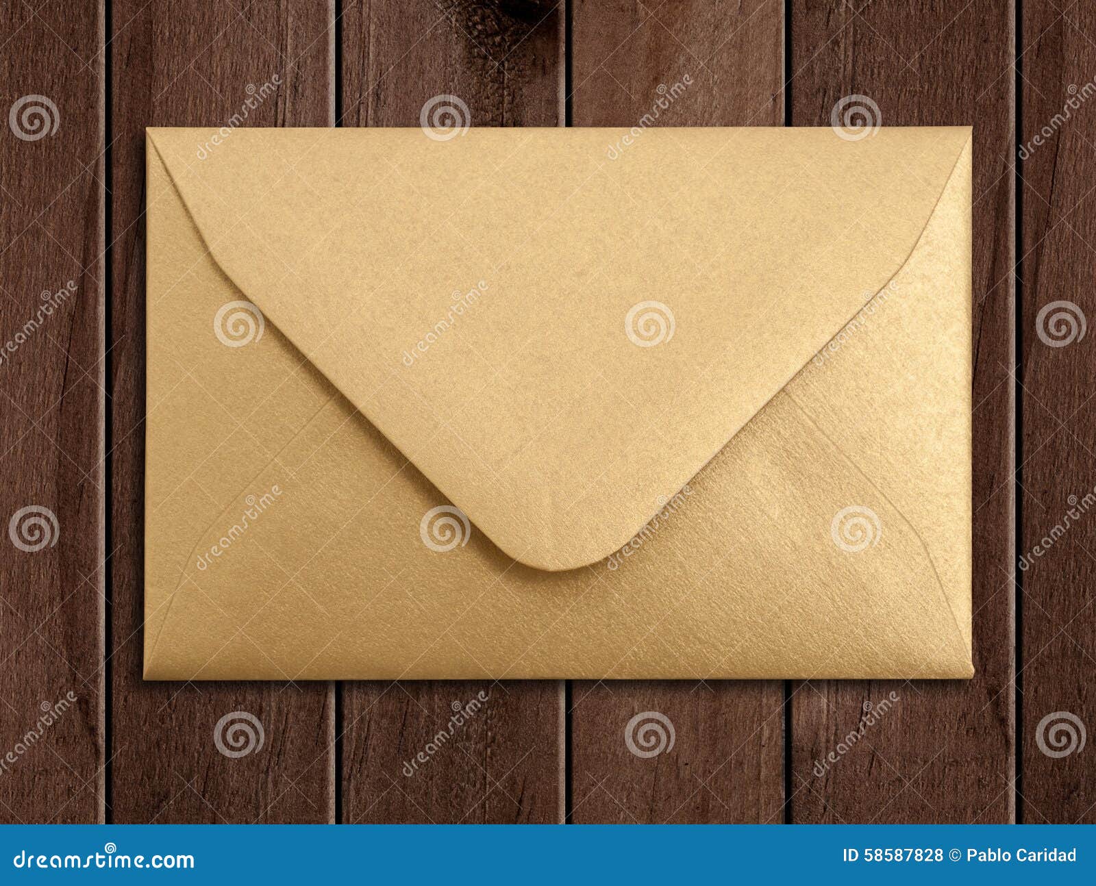Golden envelope. stock photo. Image of envelope, delivery - 58587828