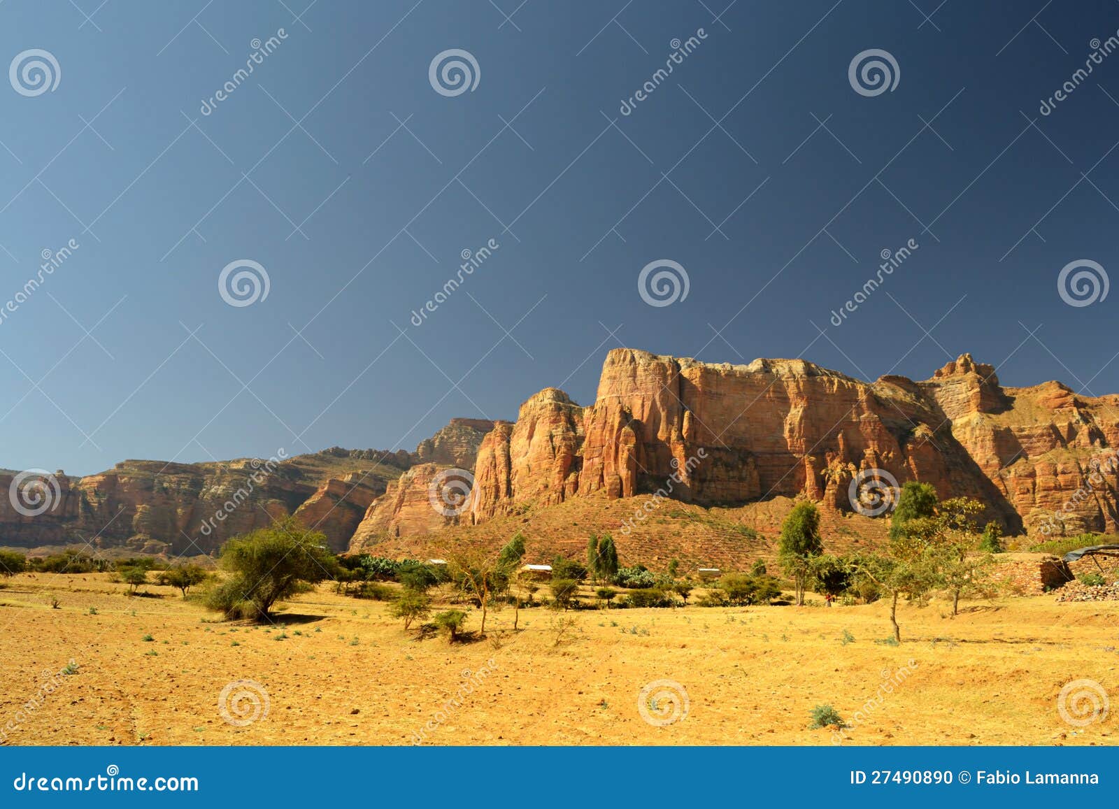 Golden ethiopian landscape stock photo. Image of east - 27490890