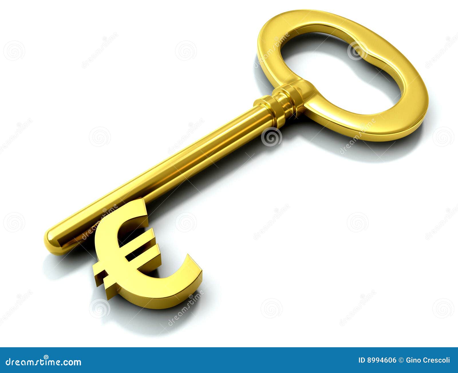 Golden euro key stock illustration. Illustration of financing - 8994606