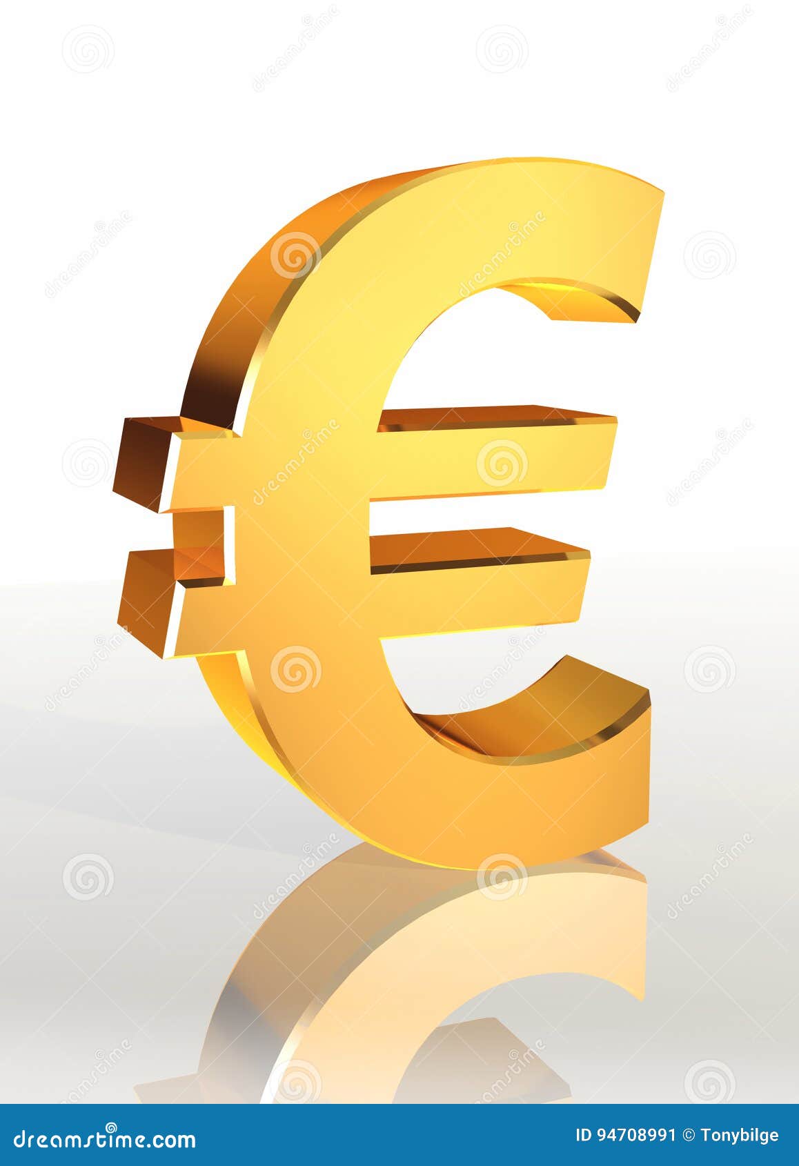 Golden euro symbol stock illustration. Illustration of metal - 94708991