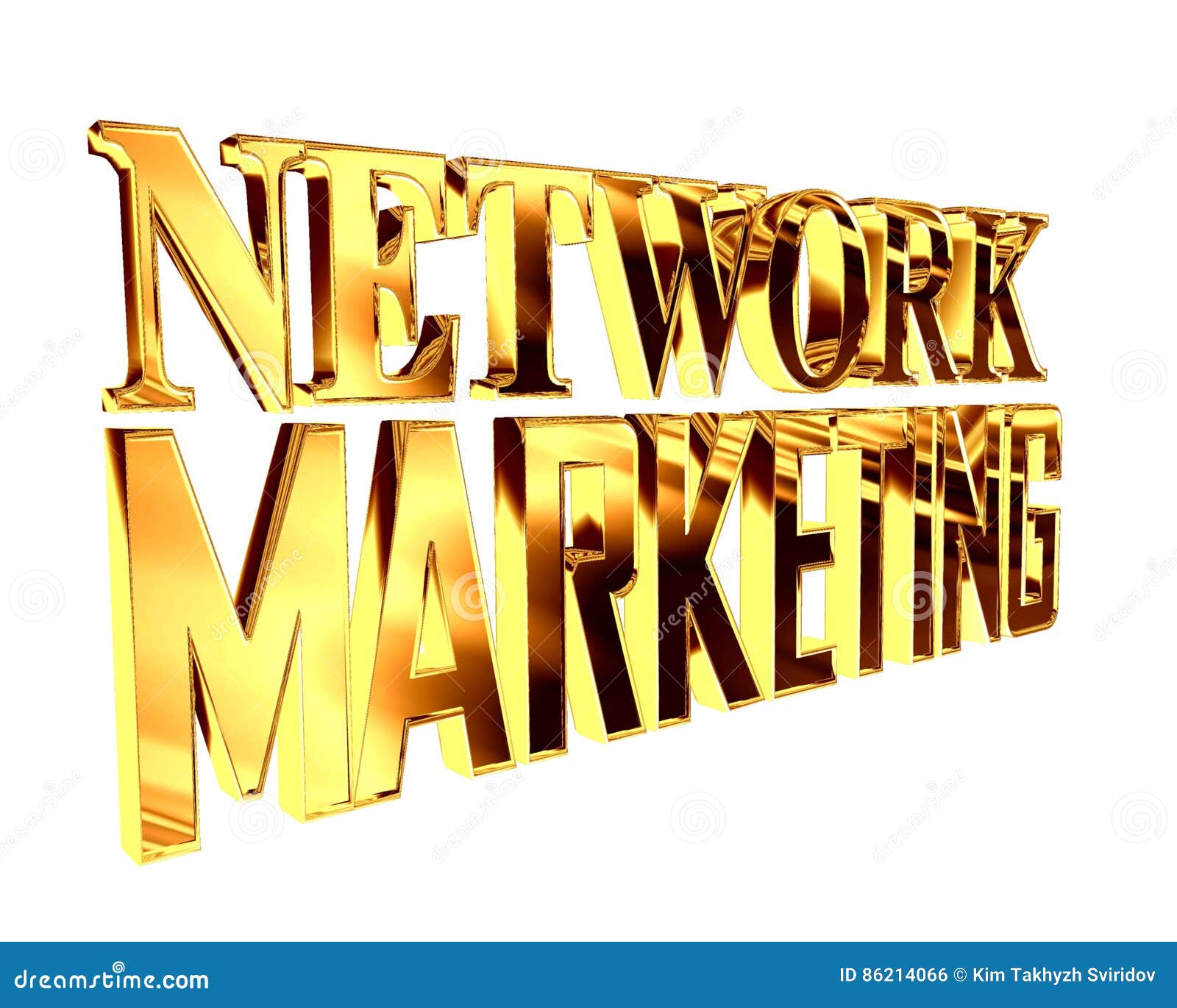 Golden Extensive Network Marketing Text on a White Background Stock ...