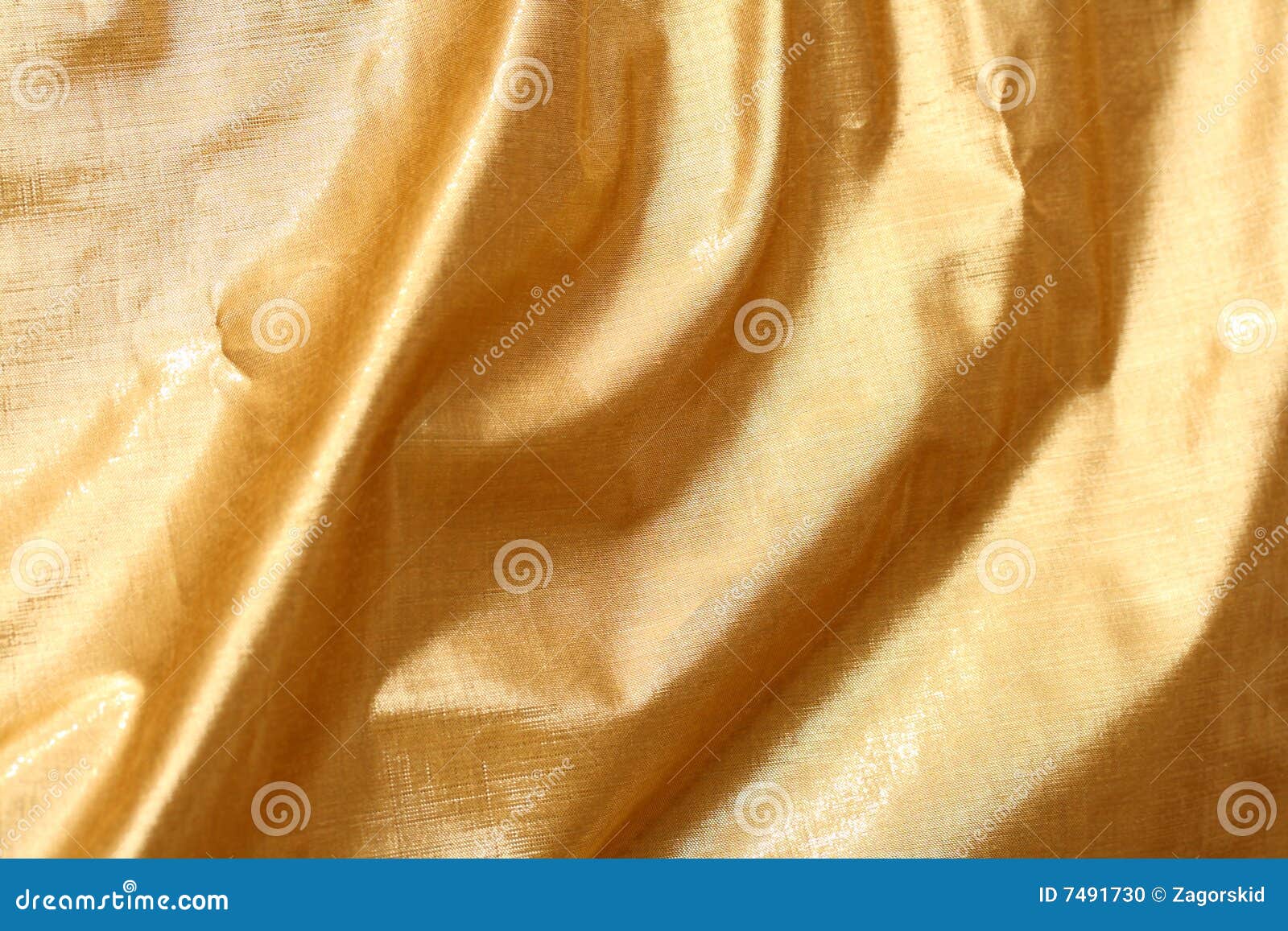 Golden fabric stock photo. Image of golden, textile, fabric - 7491730