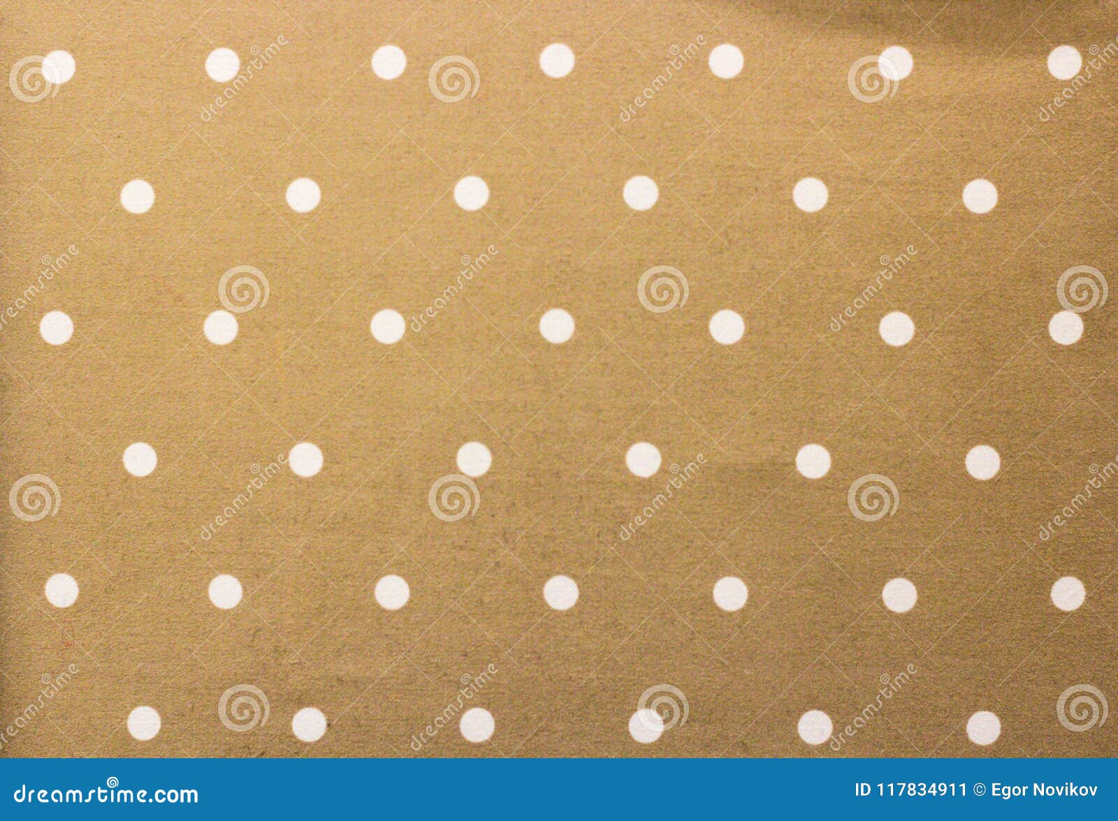 Golden Fabric and a White Tiny Polka Dots Background Stock Image ...