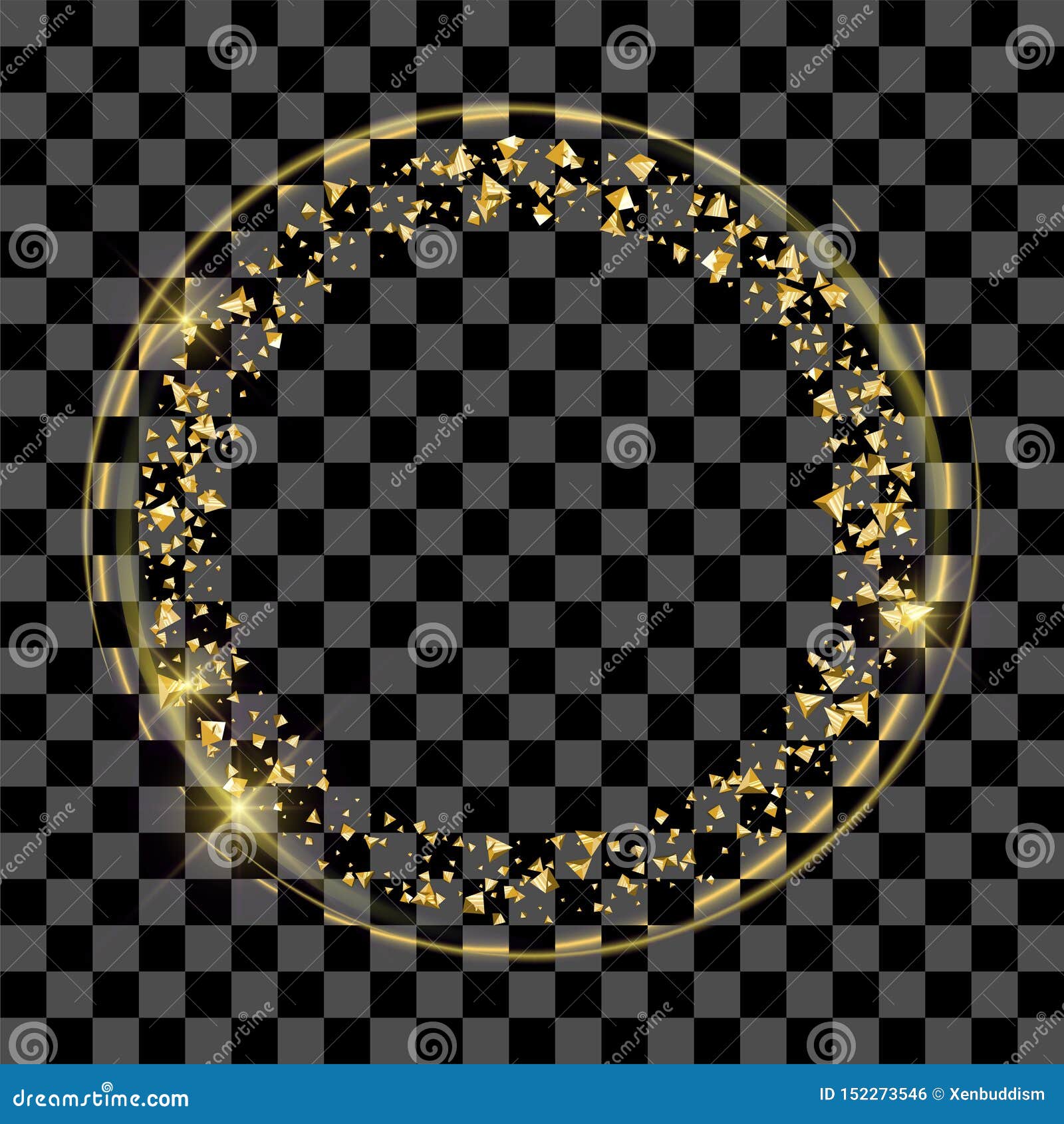 Golden fairy dust ring stock illustration. Illustration of fashion ...