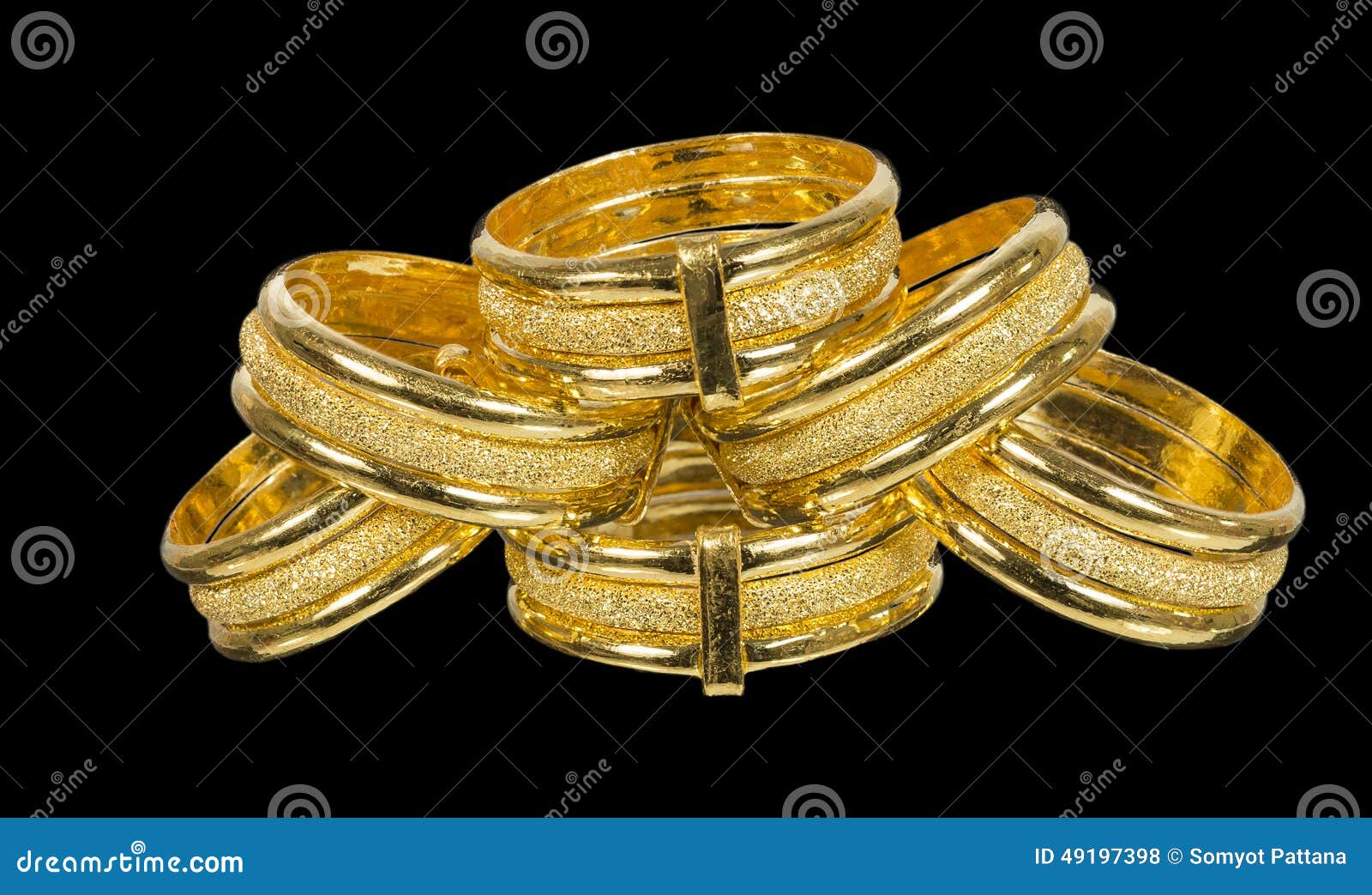 Golden fancy rings stock photo. Image of bright, jewellery - 49197398
