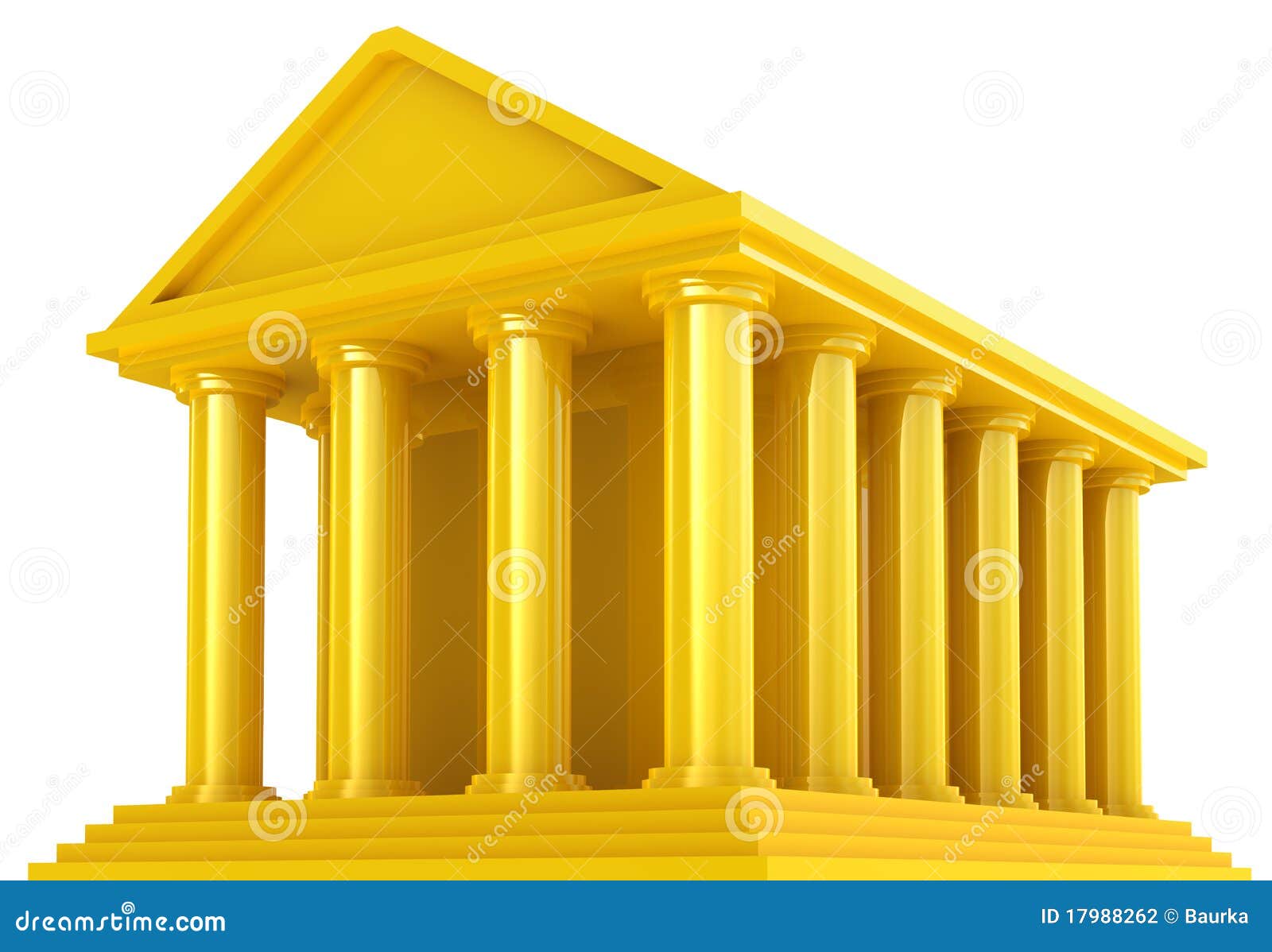 Golden Financial building stock illustration. Illustration of business ...
