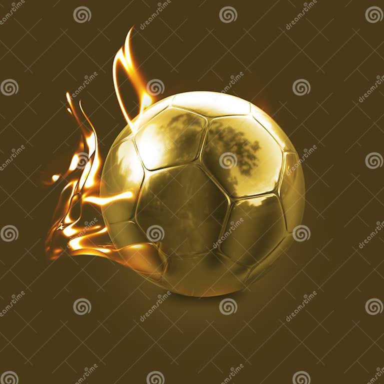 Golden Fire Ball stock illustration. Illustration of closeup - 11985987