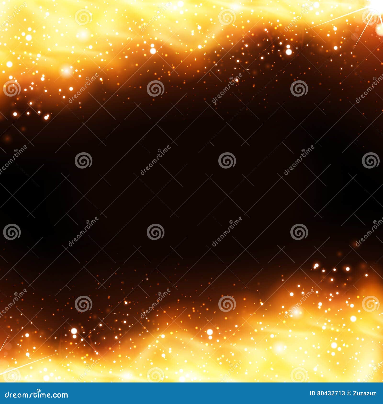 Golden Fire On A Transparent Background, Cartoon Vector | CartoonDealer ...