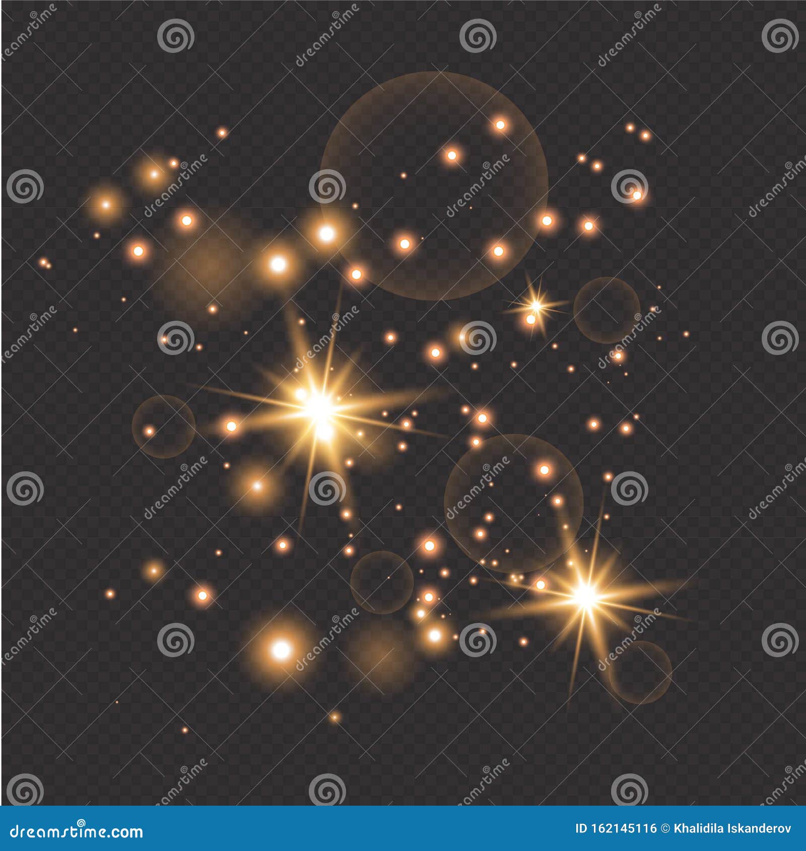 Golden Fire on a Transparent Background, Stock Vector - Illustration of ...