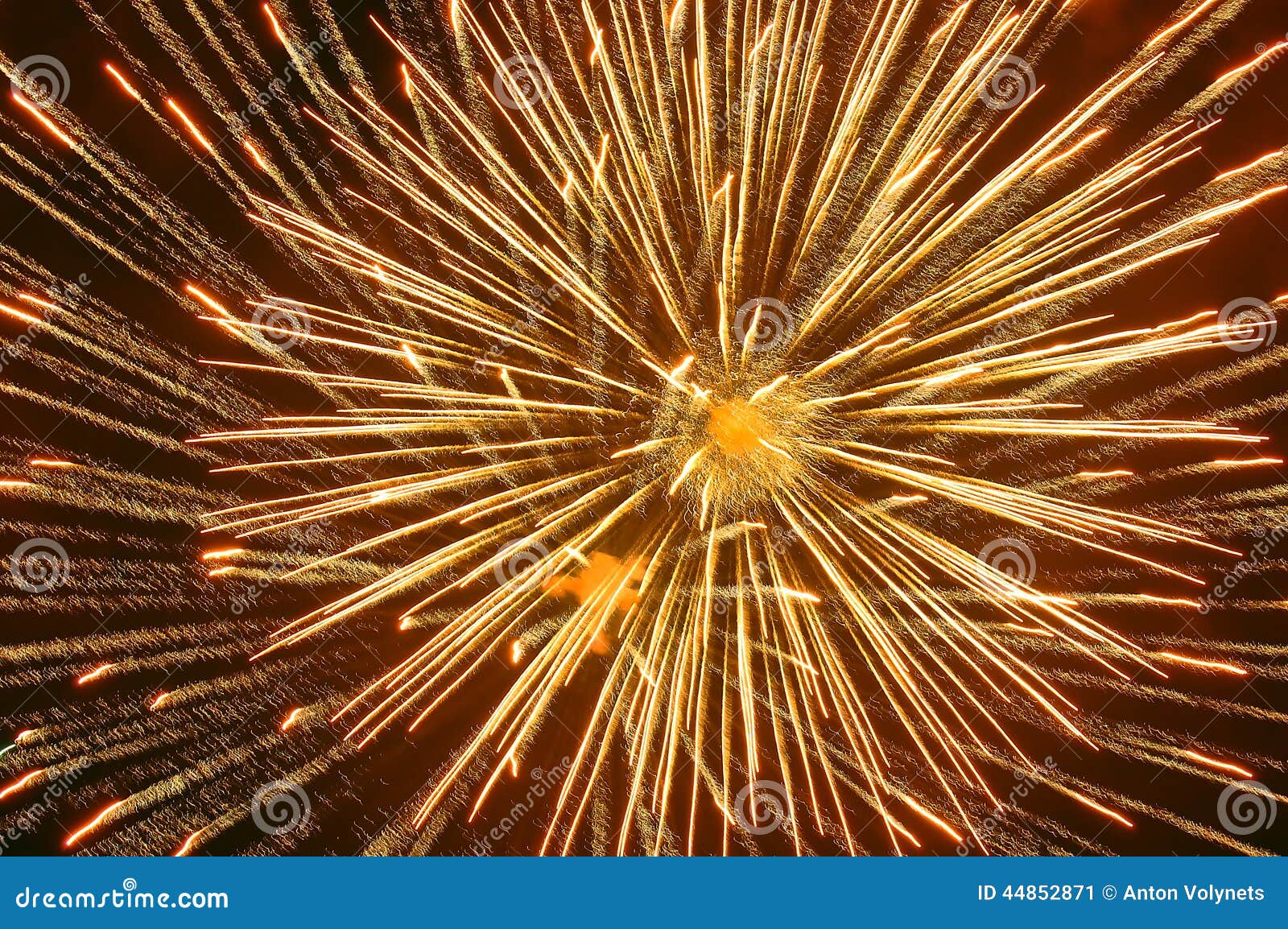 Golden fireworks stock image. Image of glow, christmas - 44852871