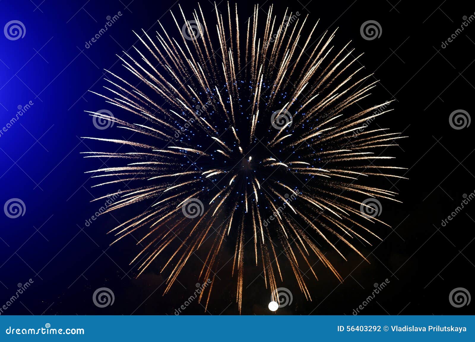 Golden fireworks stock photo. Image of background, year - 56403292