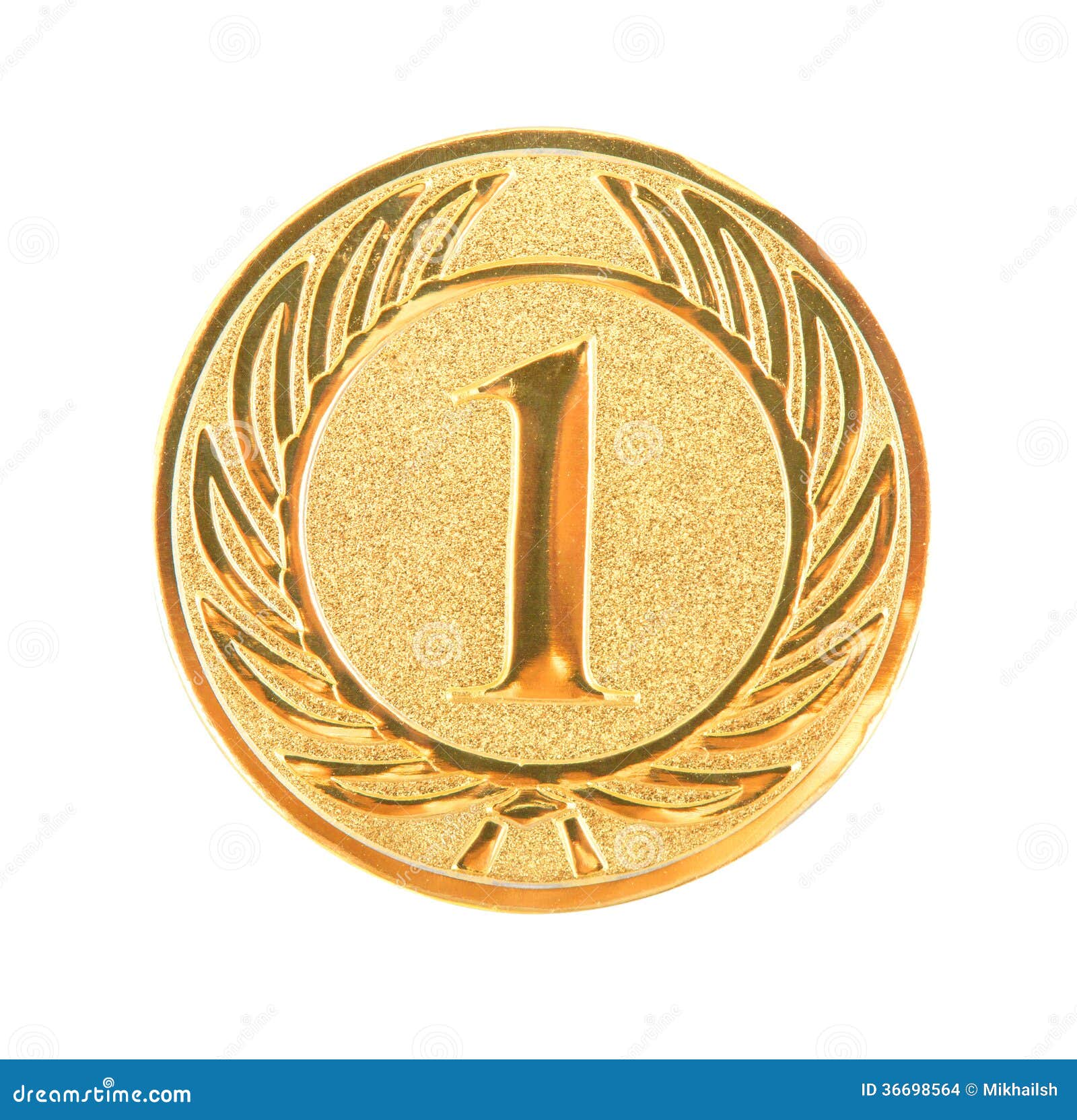 Golden First Place On A Winner Podium Royalty-Free Stock Image ...