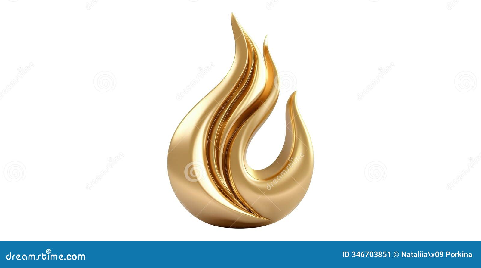 Golden Flame Symbol Isolated on Transparent Background Stock Image ...