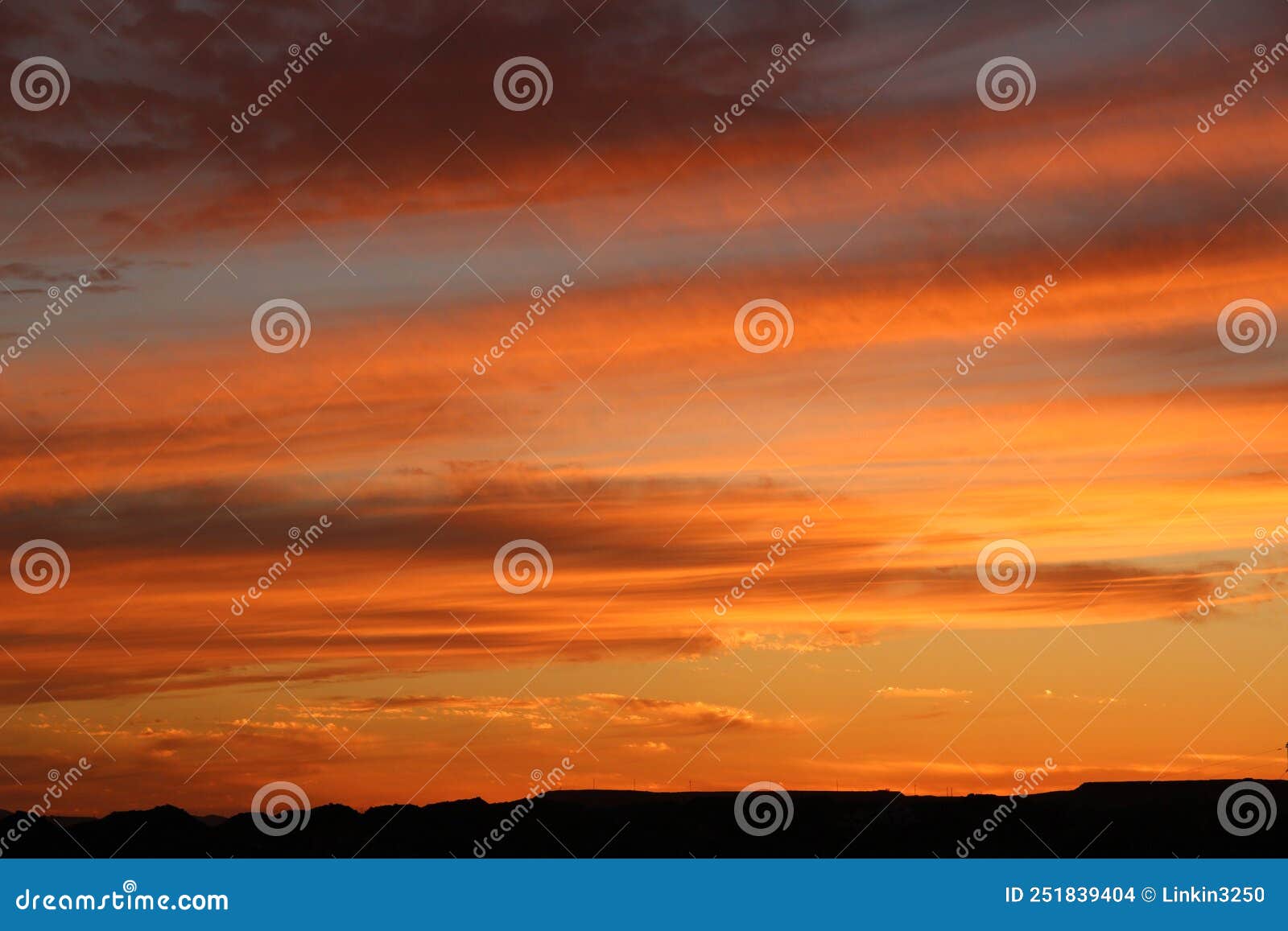 Golden Flaming Clouds in the Sky Stock Photo - Image of burning, plain ...