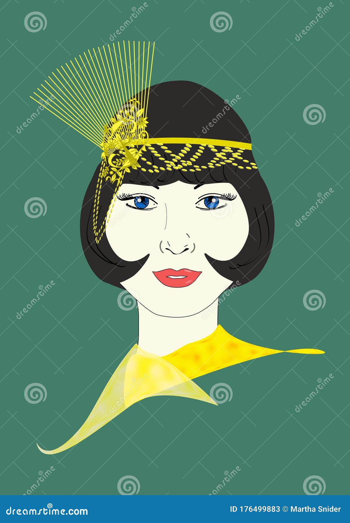 1920s Flapper Women Royalty-Free Stock Photo | CartoonDealer.com #39431151