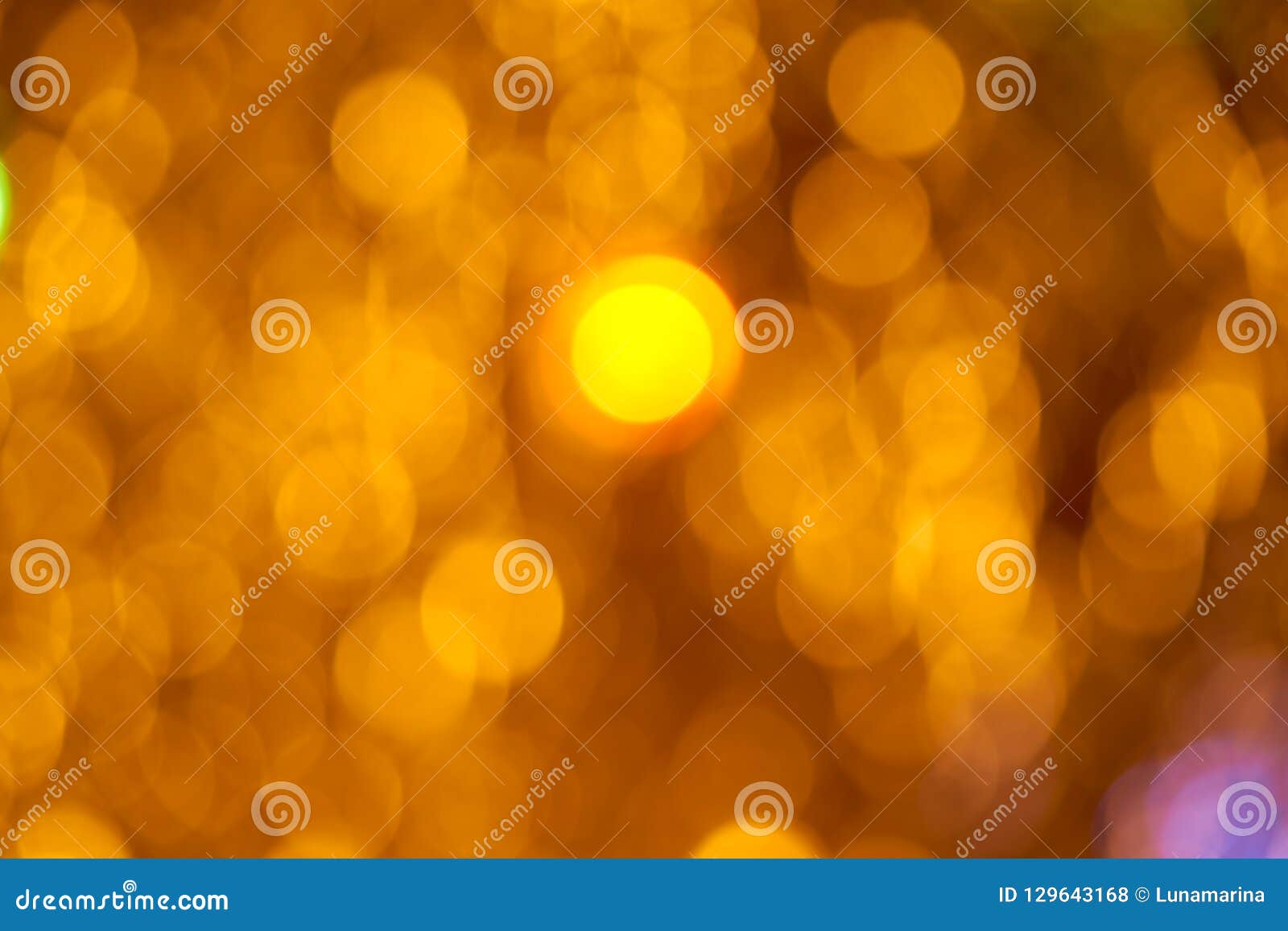 Golden Flare Lights Blur Background Stock Photo - Image of blur, glow ...