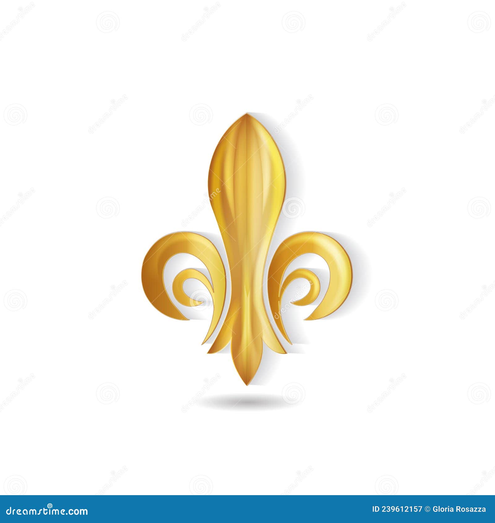 Fleur De Lys Logo Vector Illustration Stock Image | CartoonDealer.com ...