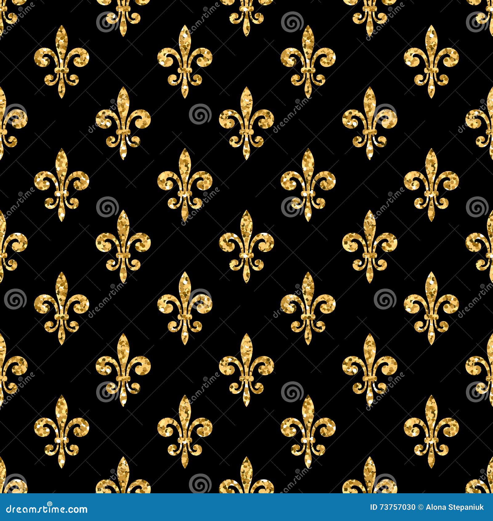 Golden Fleur-de-lis Seamless Pattern. Gold Template. Floral Classic ... Golden Fleur-de-lis Seamless Pattern. Gold Template. Floral Classic ...