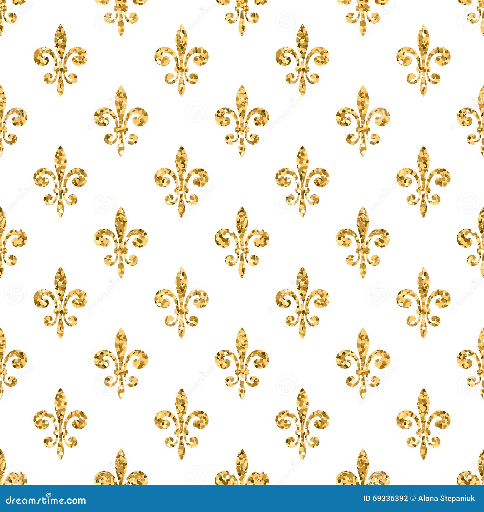 Golden Fleur-de-lis Seamless Pattern. Gold Template. Floral Classic ... Golden Fleur-de-lis Seamless Pattern. Gold Template. Floral Classic ...